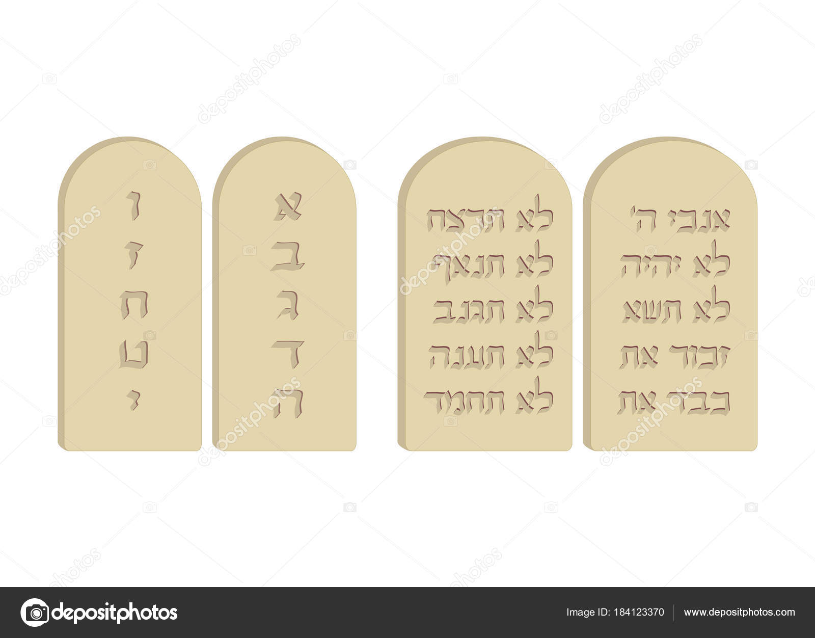 Tablets of Stone set Stock Vector by ©ValenZi 184123370