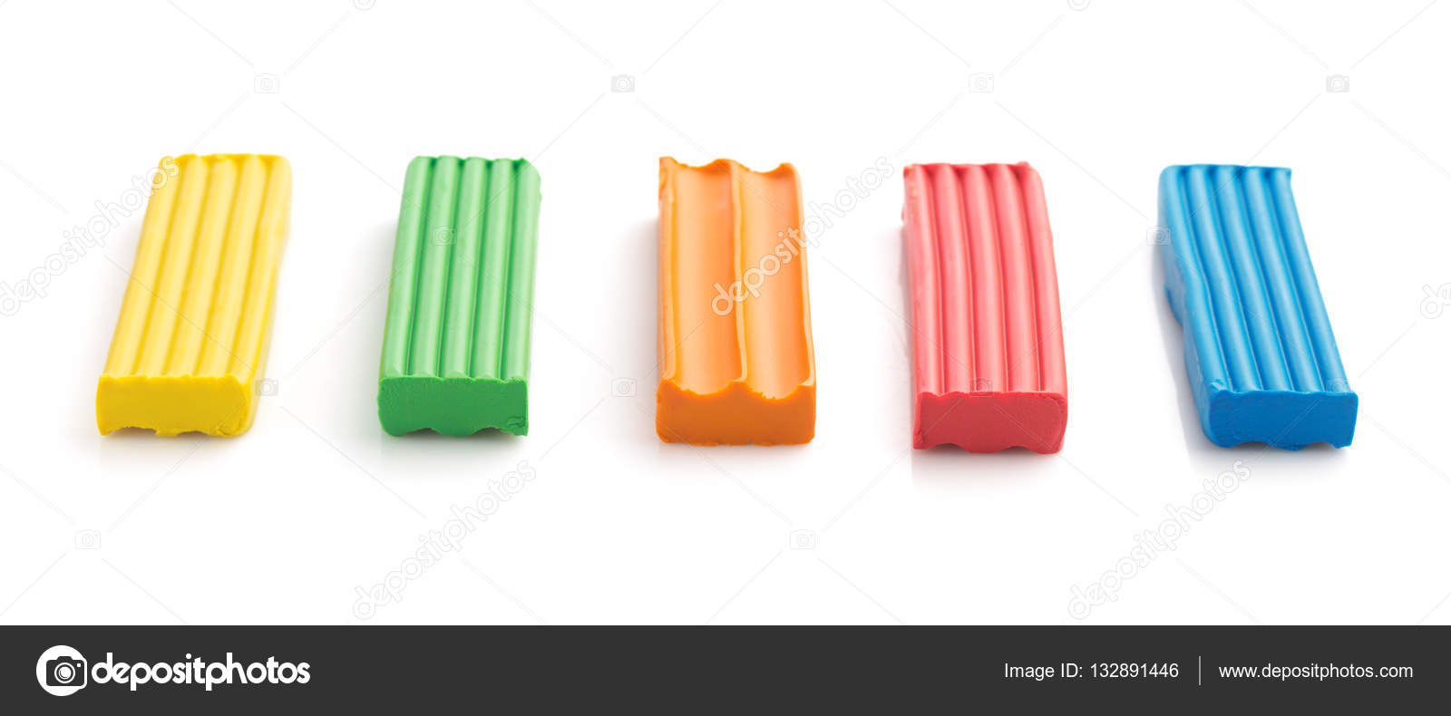 Plasticine set isolated on white Stock Photo by ©seregam 132891446