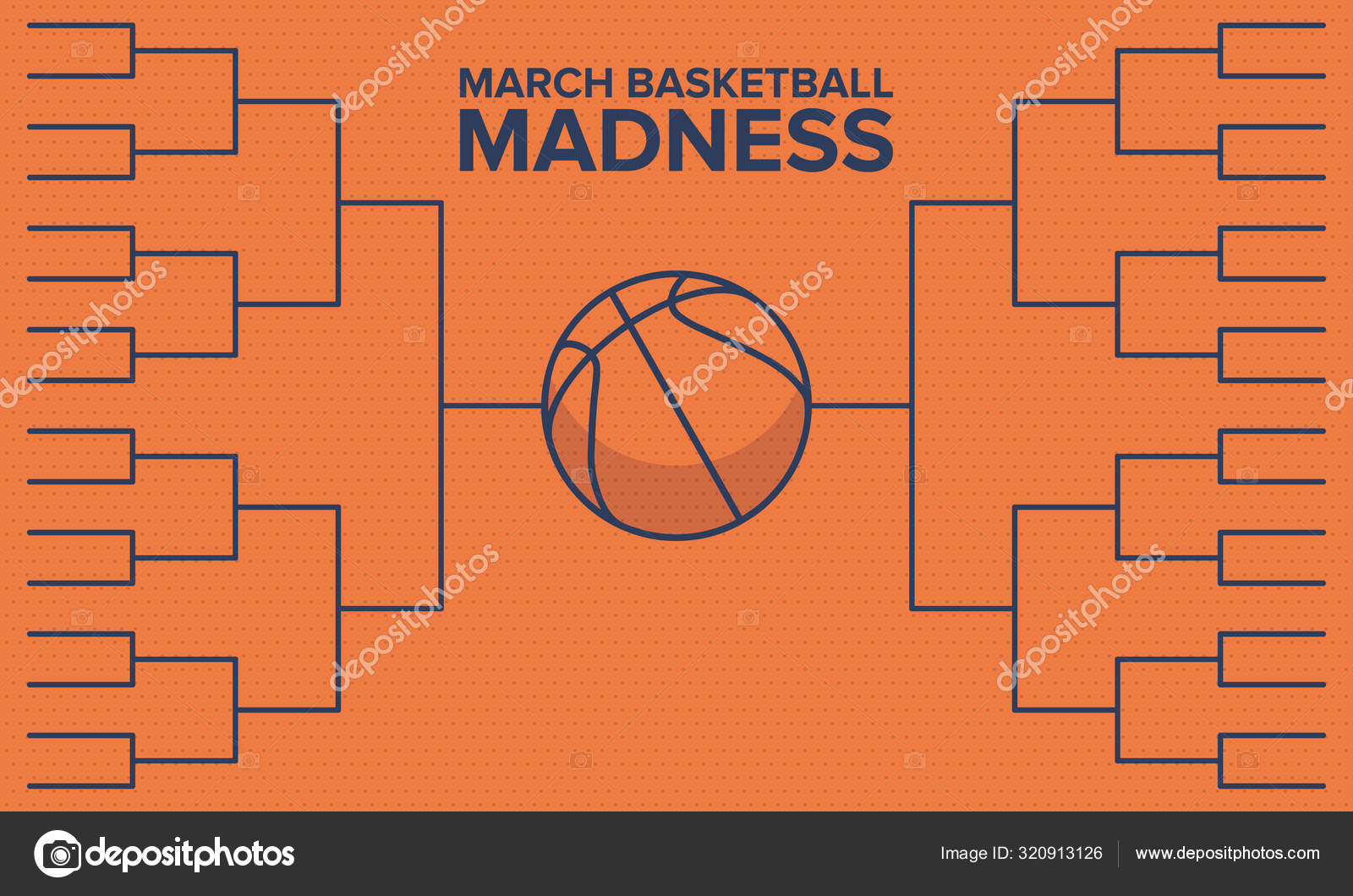 March Madness Basketball Vector Logo Background National Student ...