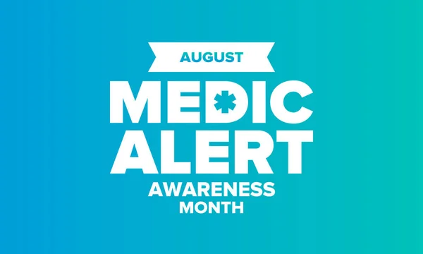 Medic Alert Awareness Month August Medical Bracelets First Aid ...