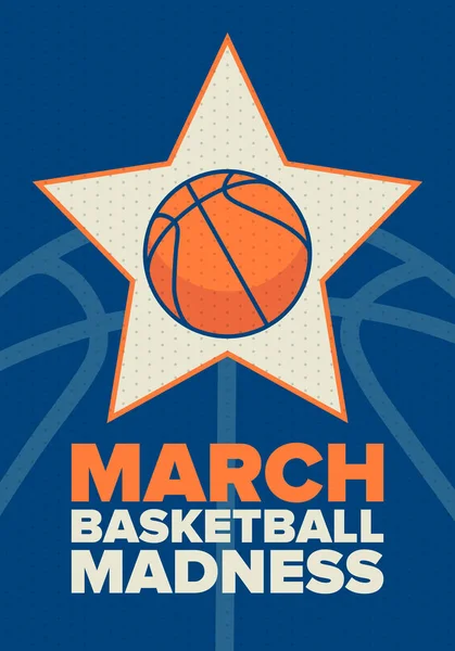 March Madness Basketball Vector Logo Background National Student ...