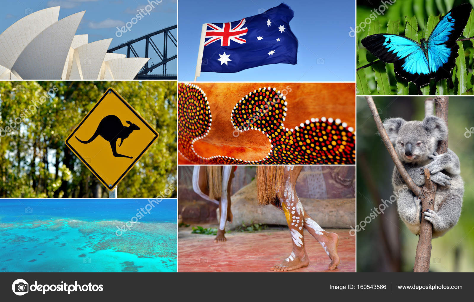 Australian collage Travel Australia — Stock Photo © lucidwaters #160543566