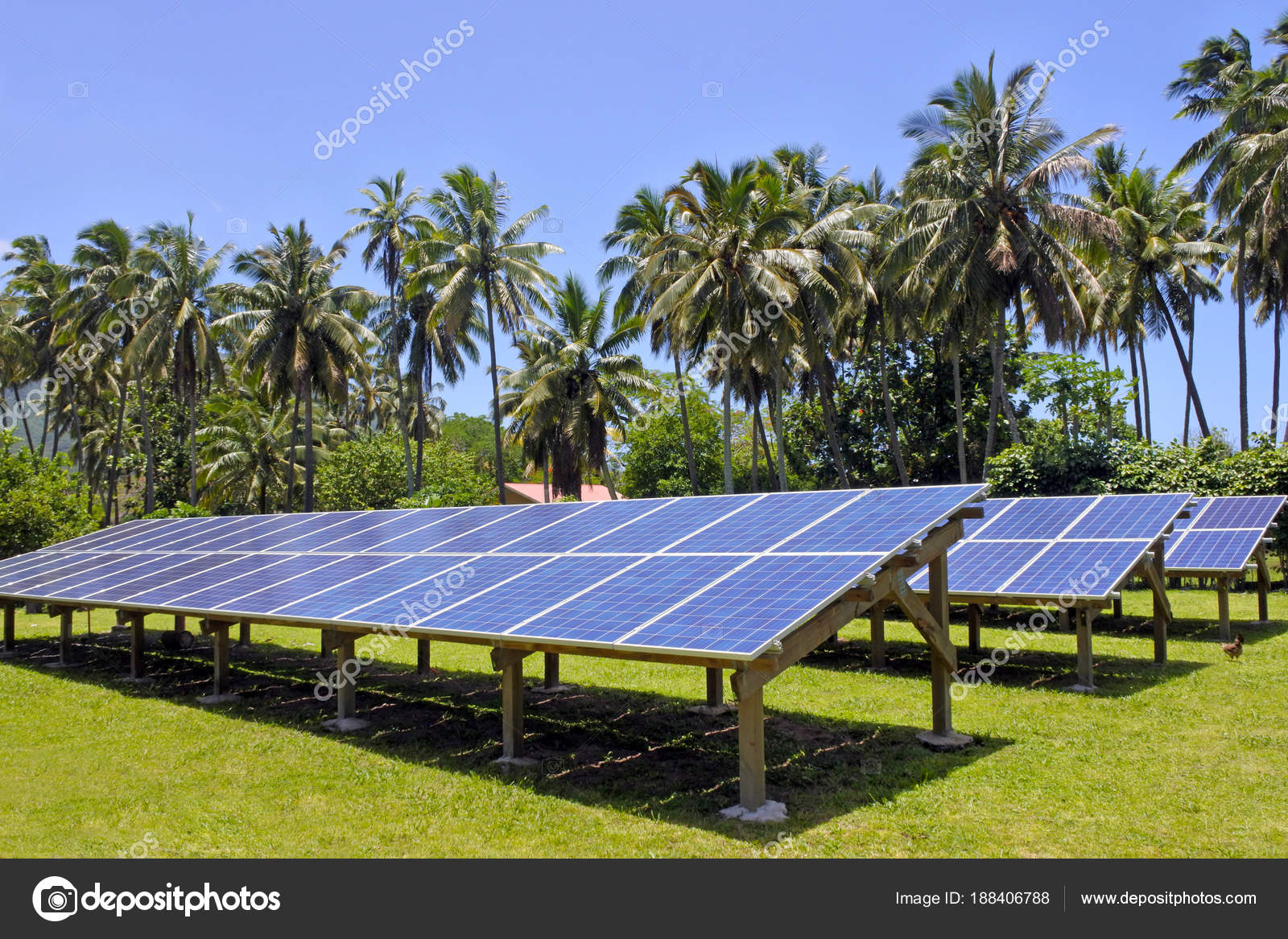 Solar modules in Cook Islands Stock Photo by ©lucidwaters 188406788