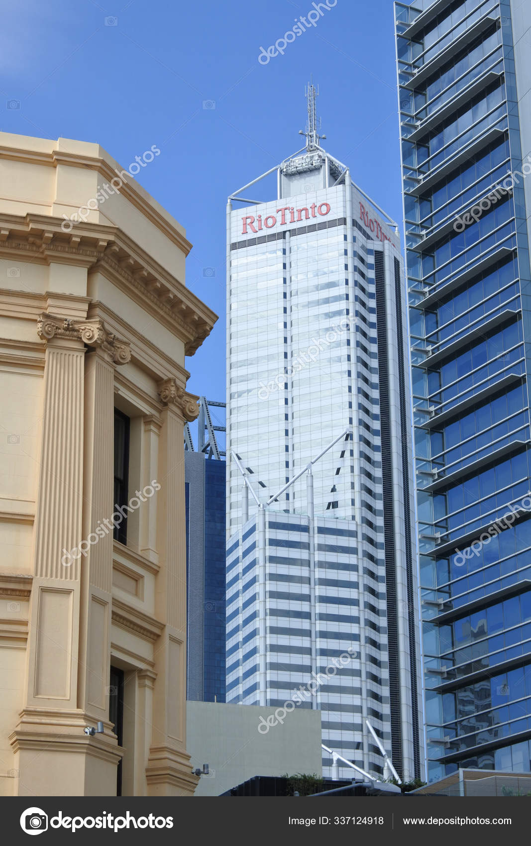 Rascacielos Rio Tinto Central Park en Perth Australia Occidental — Foto ...