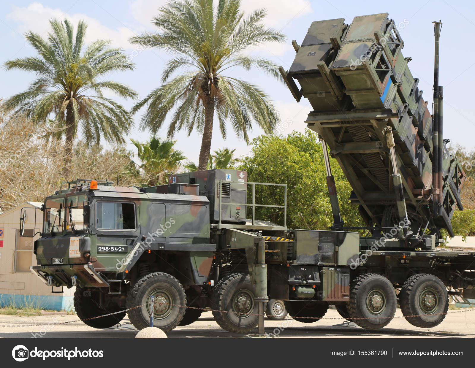 A Patriot surface-to-air missile system of the Israeli Air Force ...