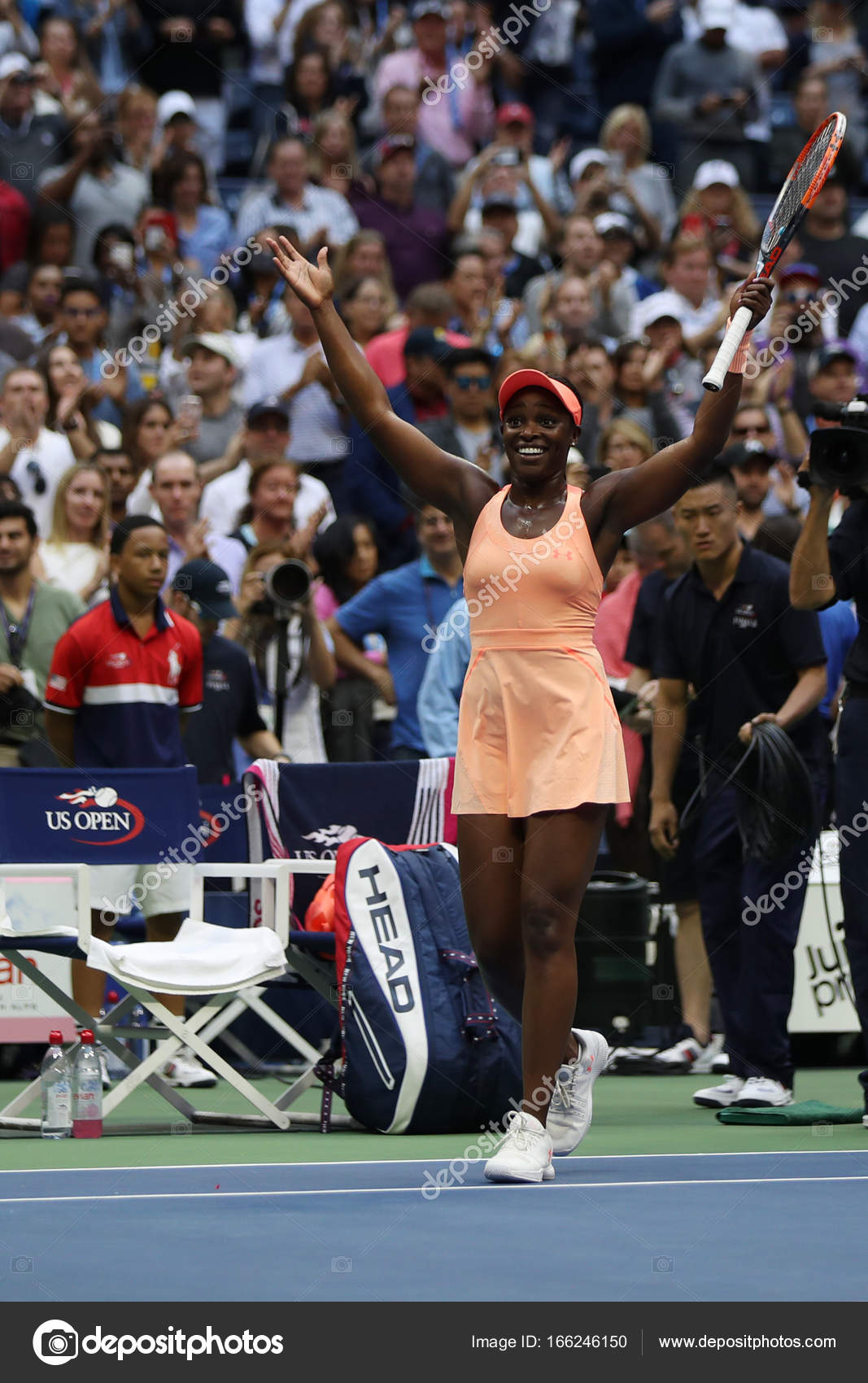 US Open 2017 champion Sloane Stephens of United States celebrates ... US Open 2017 champion Sloane Stephens of United States celebrates ...