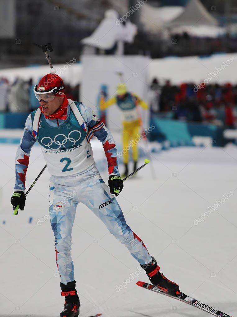 PYEONGCHANG, COREA DEL SUR - 12 DE FEBRERO DE 2018: Michal Krcmar de la ...