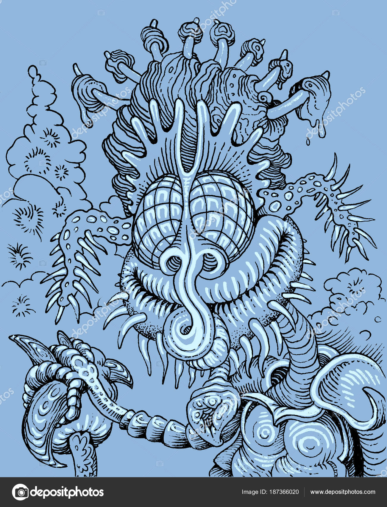 Fairy Tale Hero Graphic Portrait Illustration Warrior Fantastic Image ...