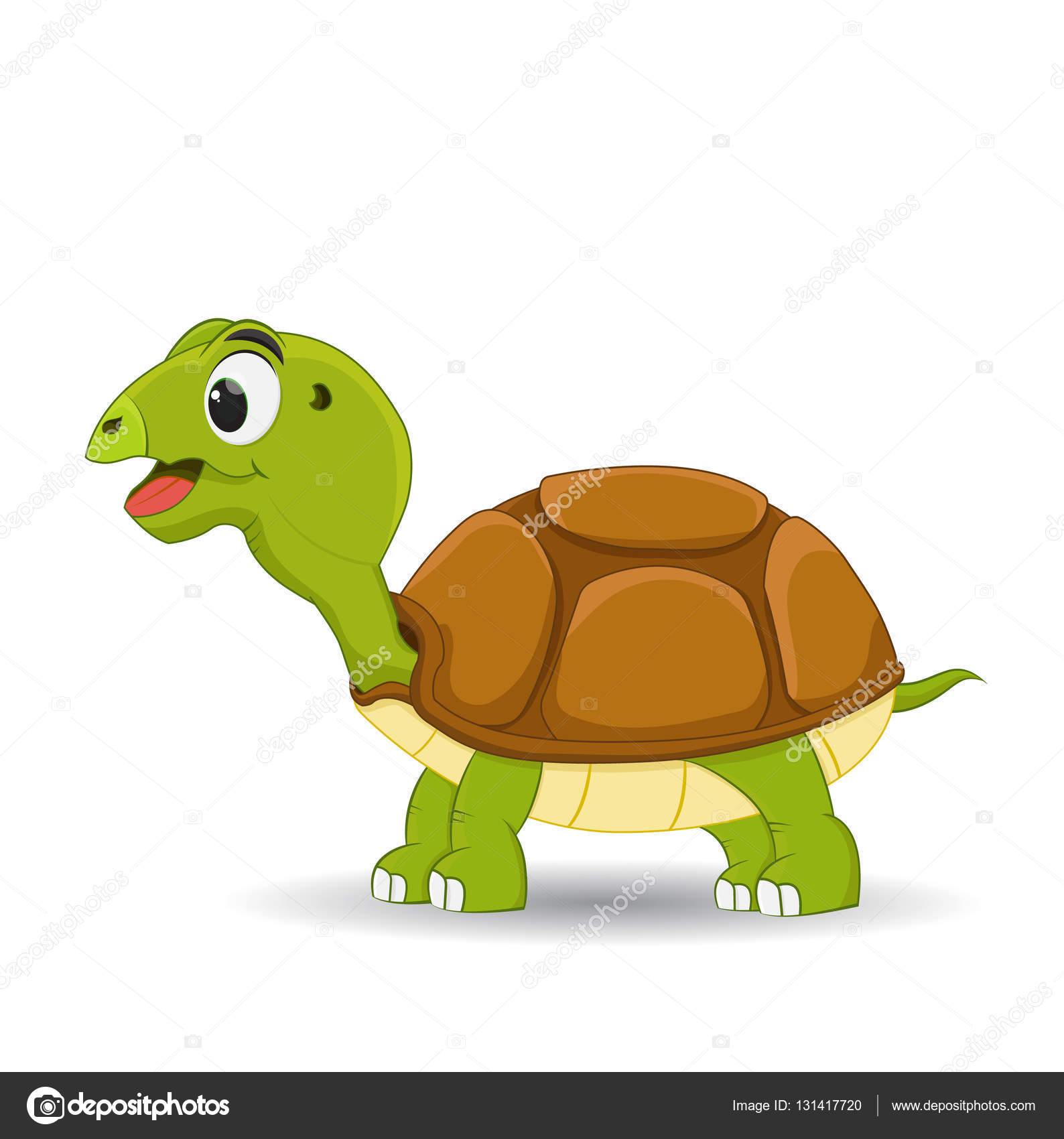 Cartoon turtle standing Stock Vector Image by ©nopember3079 #131417720