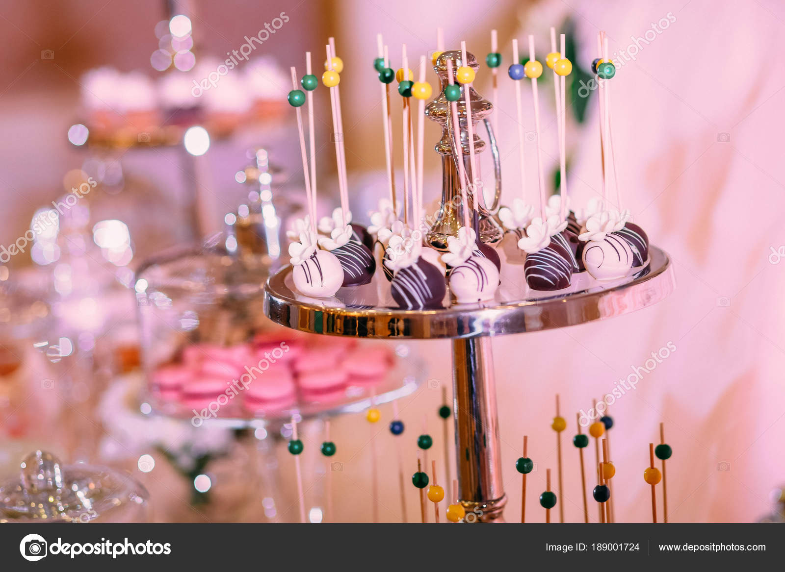Candy bar. Table sweets candies dessert Stock Photo by ©yunafoto 189001724