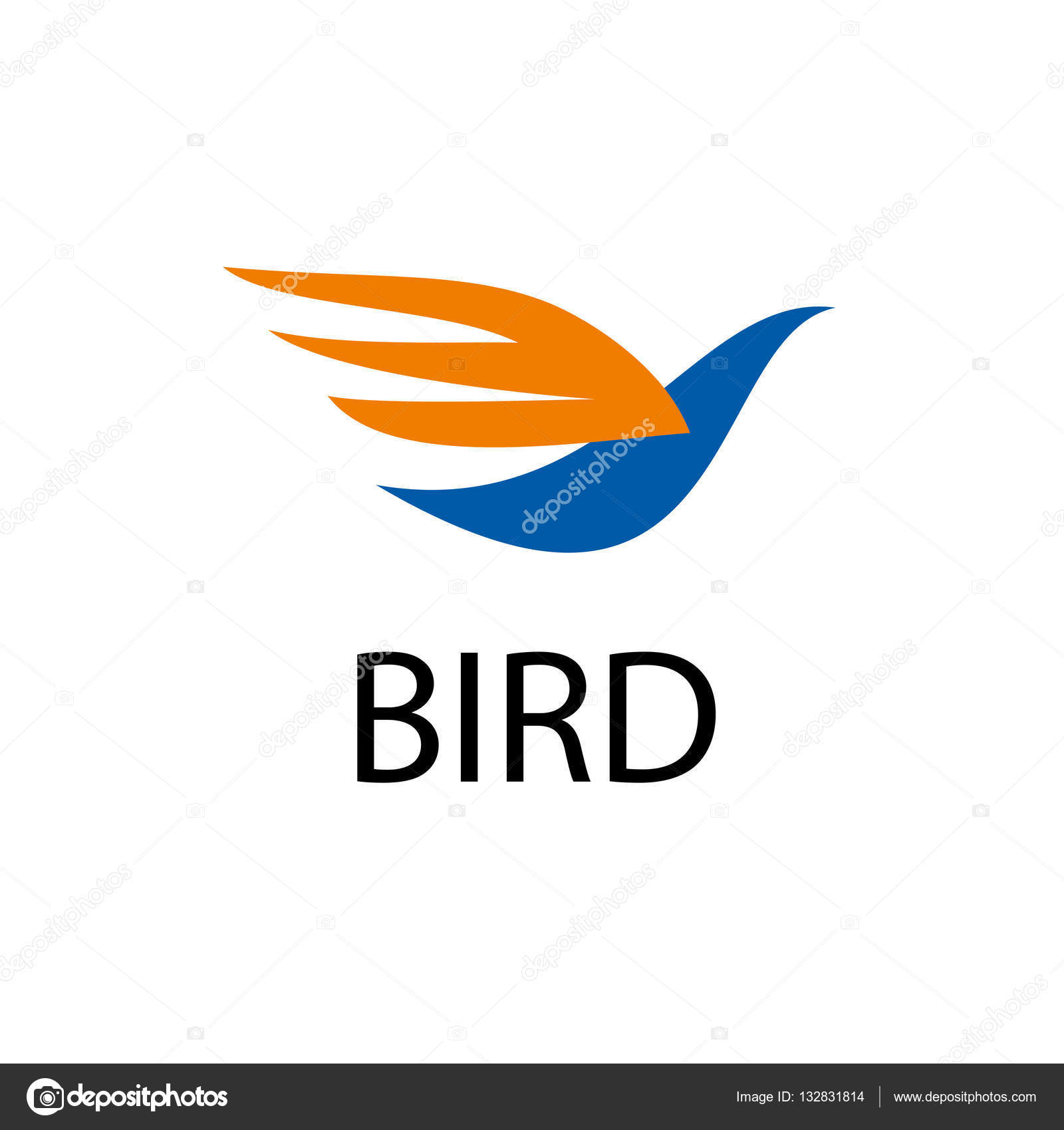 Logo de ave vectorial Vector de stock por ©artbutenkov 132831814