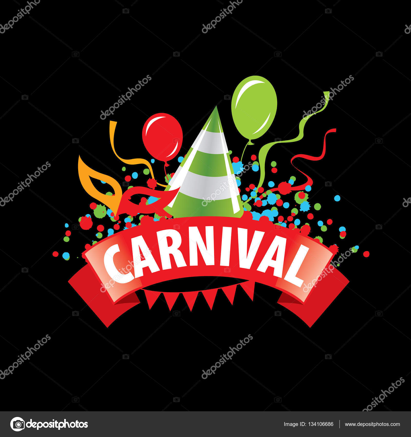 Carnival vector logo — Stock Vector © artbutenkov #134106686