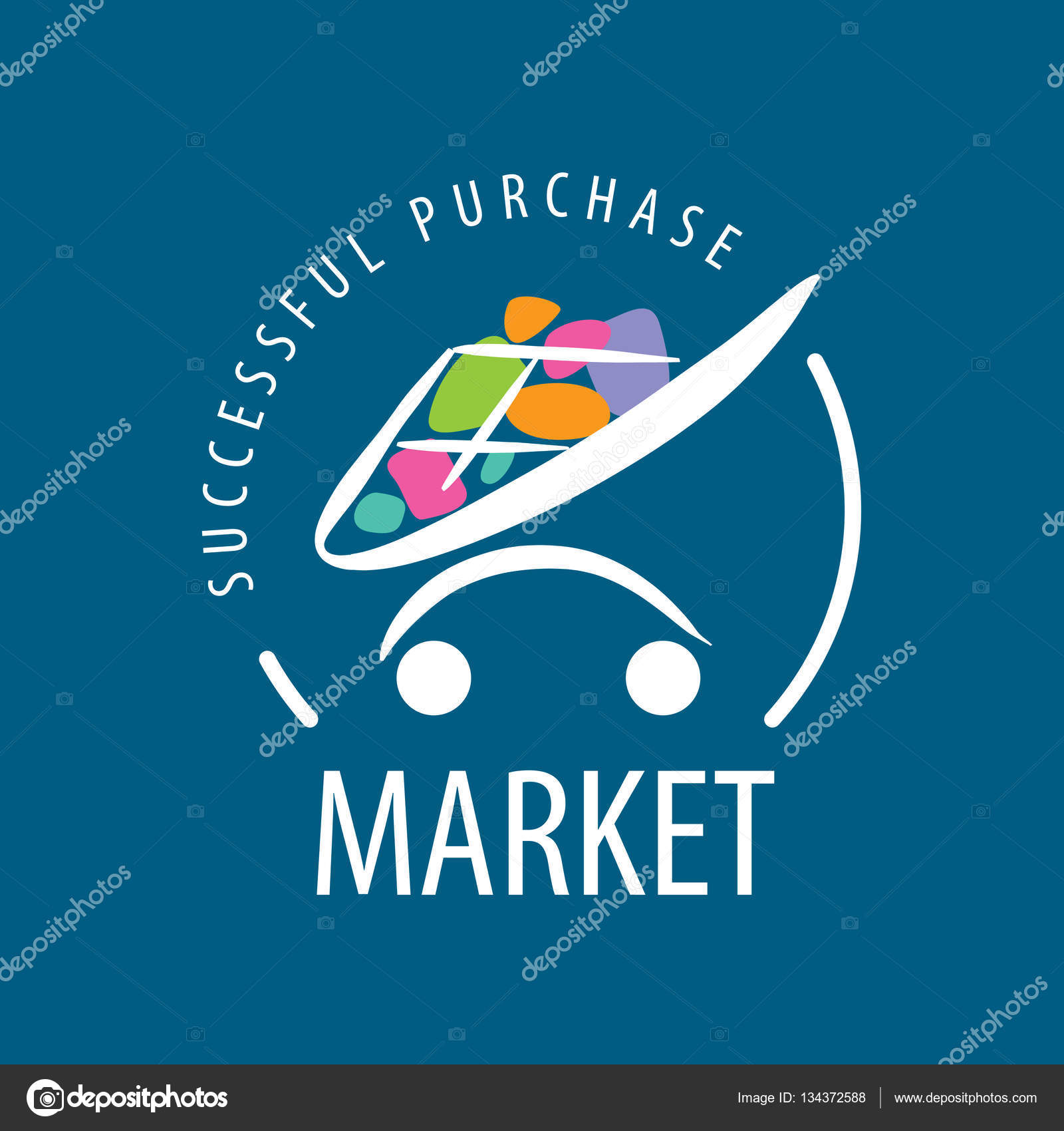 Vector logo market — Stock Vector © artbutenkov #134372588