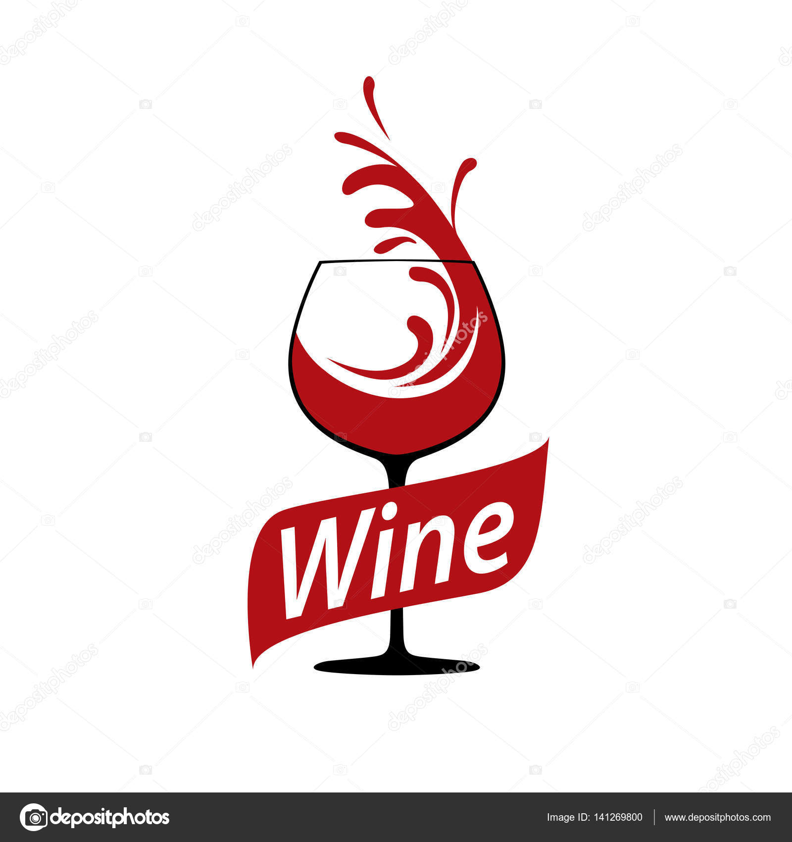 Vector wine logo Stock Vector by ©artbutenkov 141269800