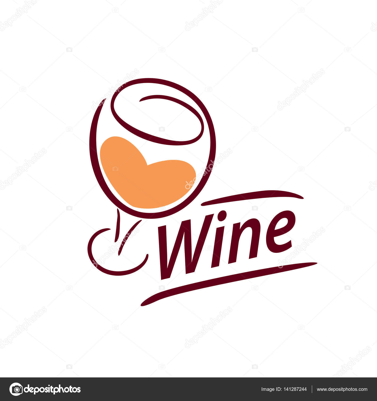 Vector wine logo Stock Vector by ©artbutenkov 141287244