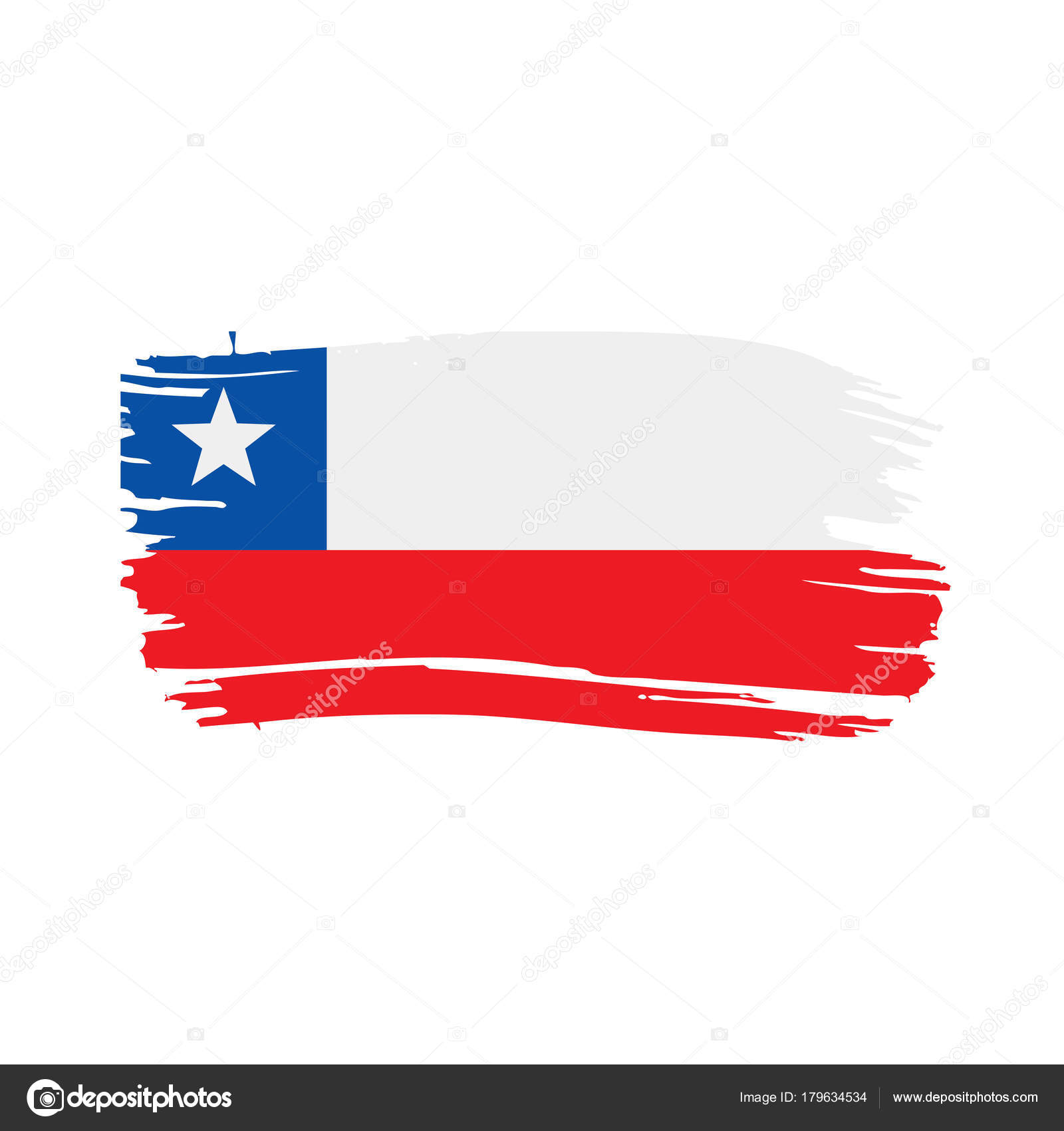Chile flag, vector illustration — Stock Vector © artbutenkov #179634534 Chile flag, vector illustration — Stock Vector © artbutenkov #179634534