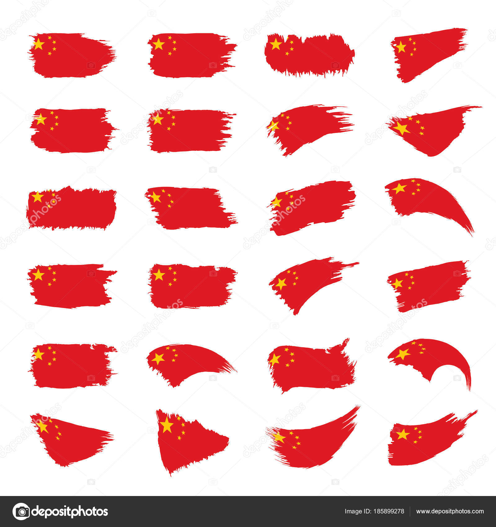 Bandera de China, ilustración vectorial Vector de stock #185899278 de ...