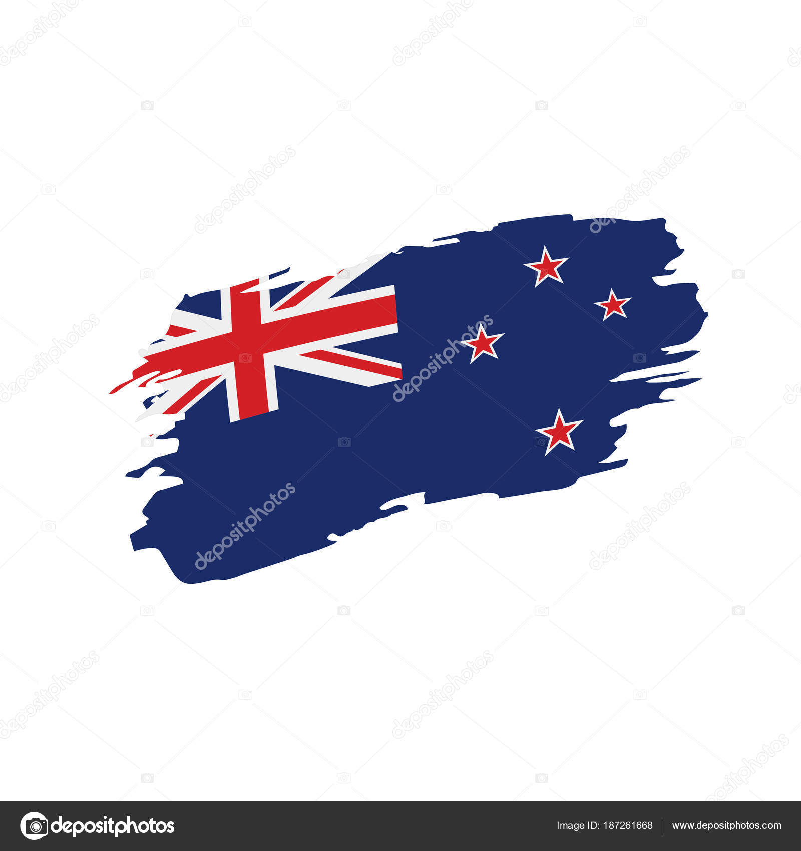New Zealand flag, vector illustration Stock Vector by ©artbutenkov 187261668