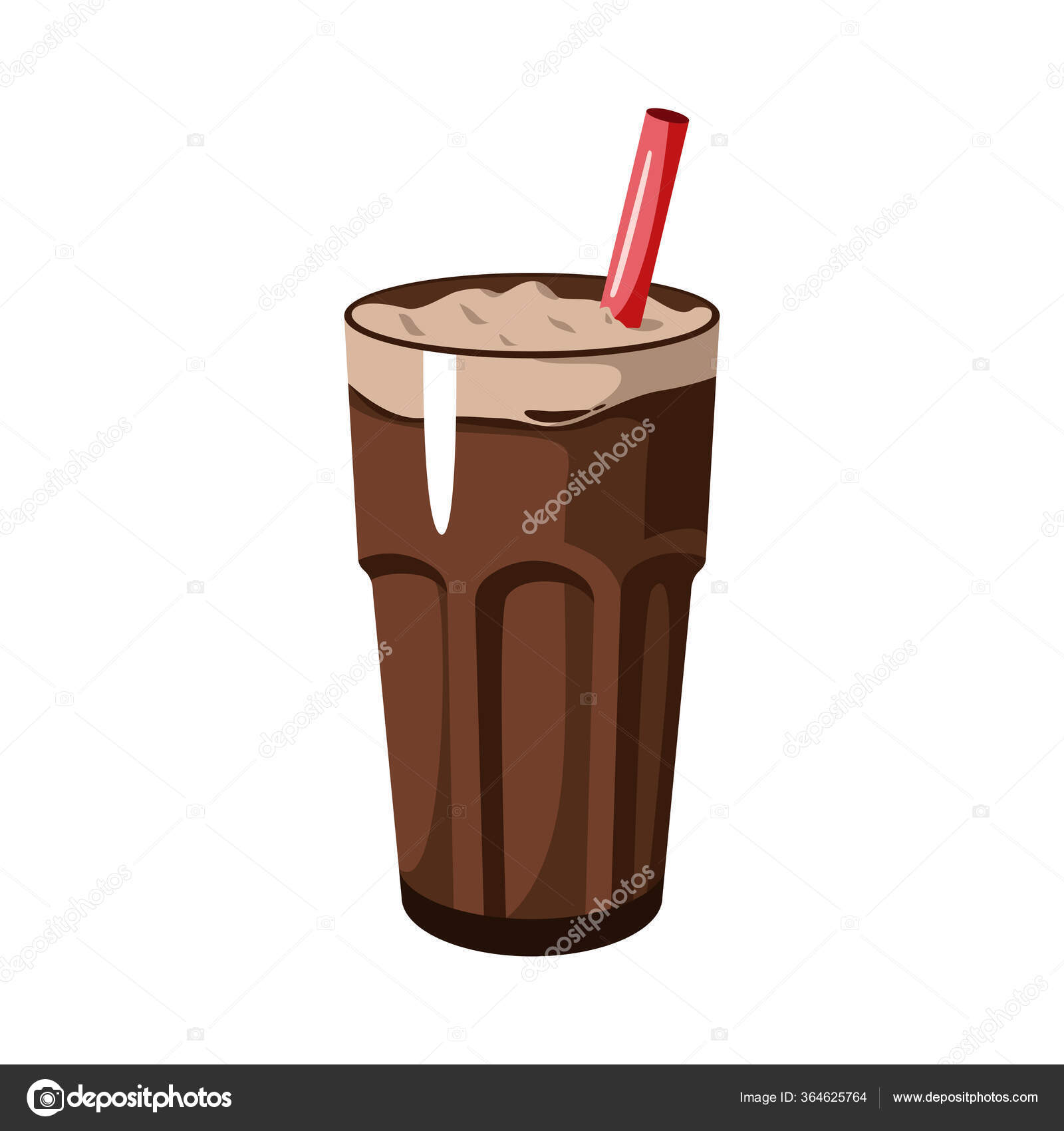 Glass Of Chocolate Milk Clipart