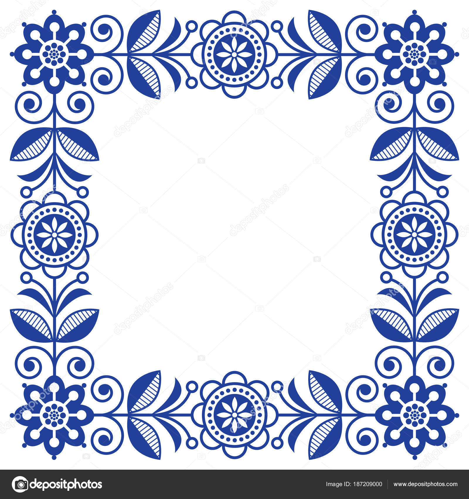 Swedish Folk Art Border Designs