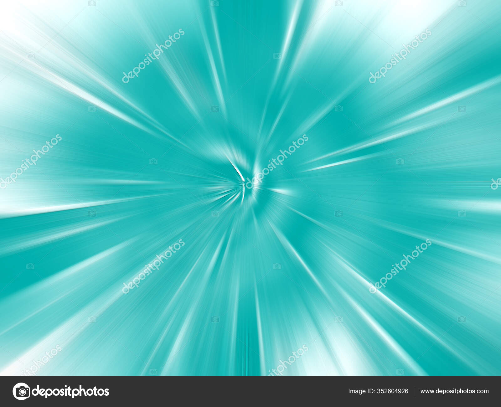 Abstract Turquoise White Zoom Effect Background Digitally Generated ...