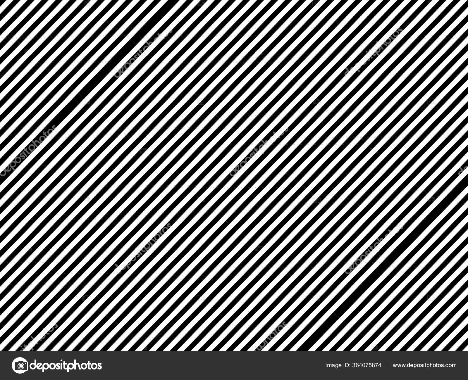 Infinite Diagonal Pattern Black White Stripes Repetition Slanting Black ...