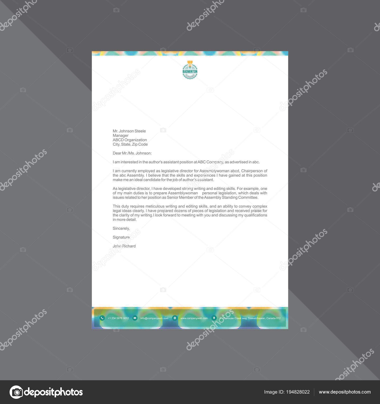 Premium Letterhead with Mesh Duotones Stock Vector Image by ©Dxinerz ...