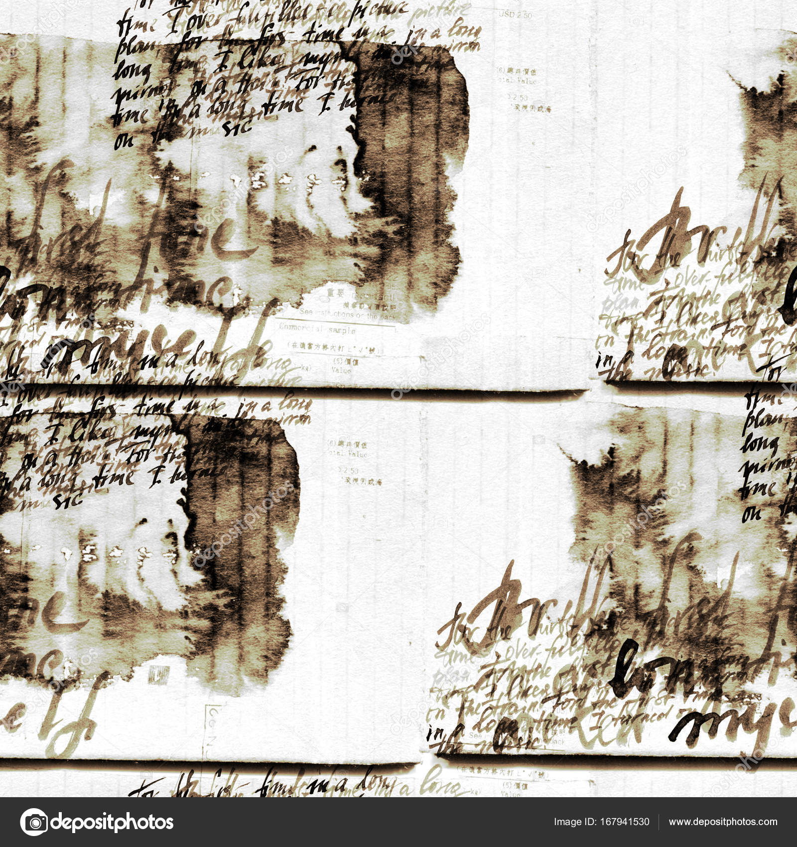 Old letters seamless pattern Stock Illustration by ©Chevnenko #167941530