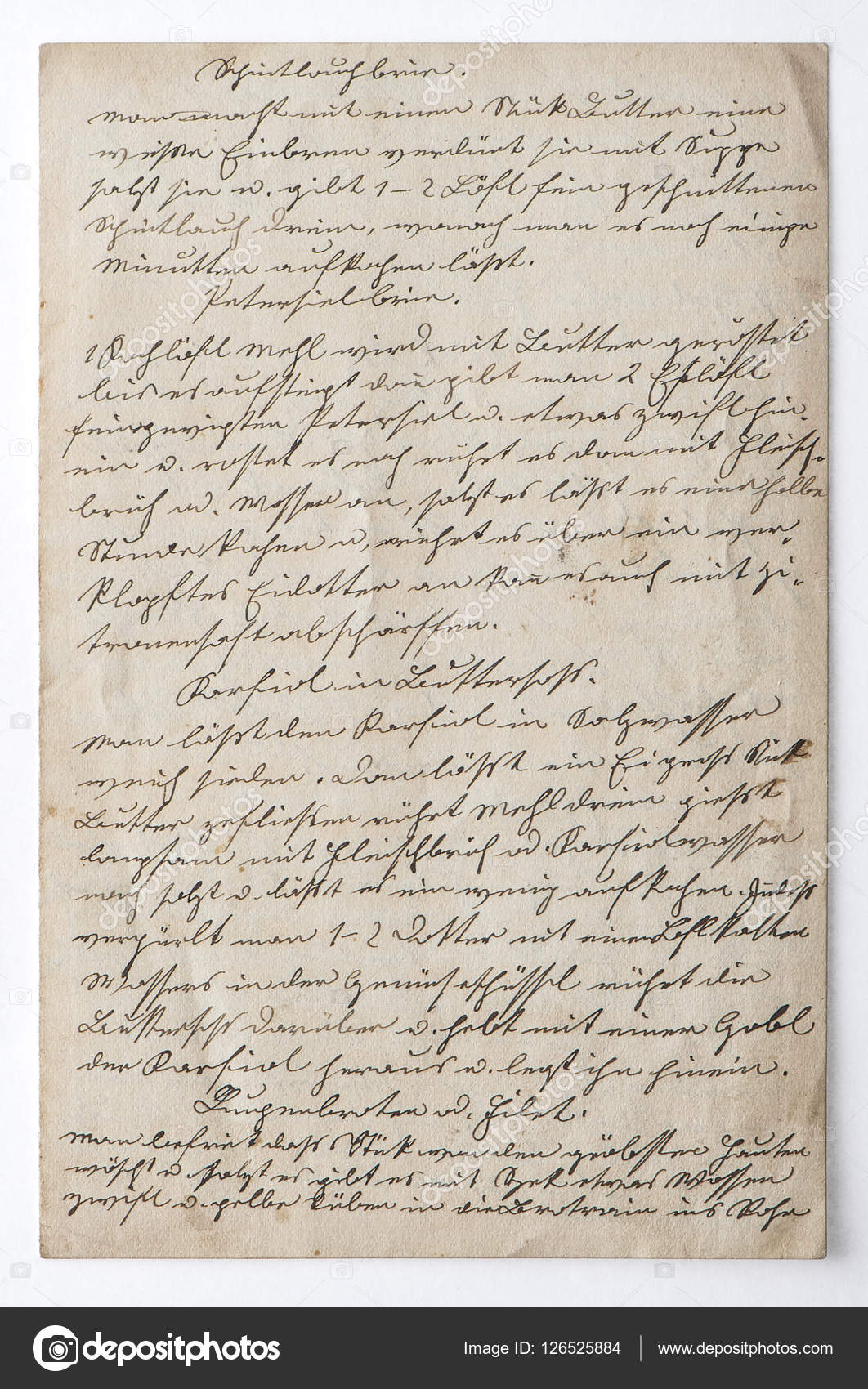 Handwritten text on vintage paper background Stock Photo by ...