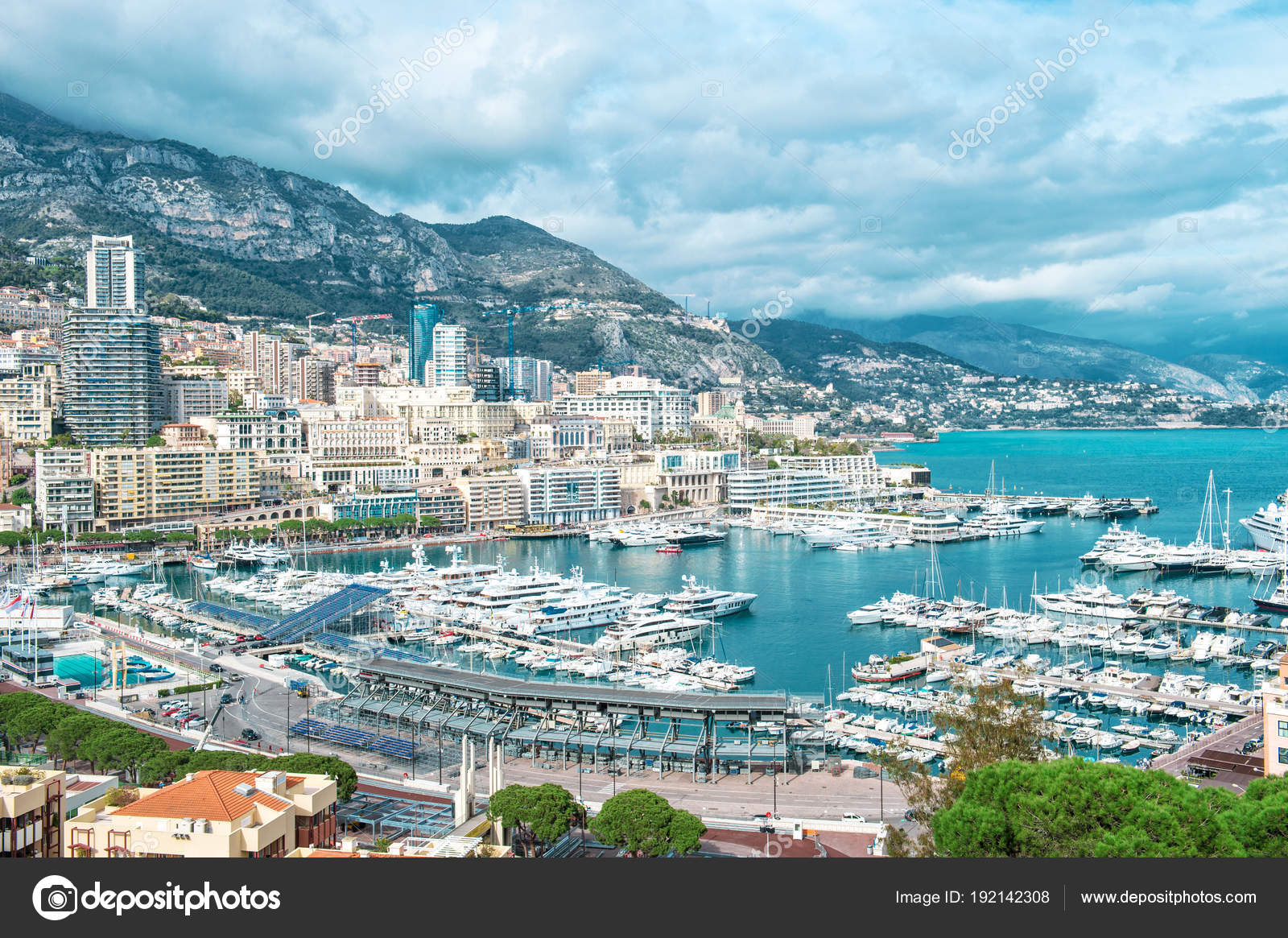 View Monaco harbor port Hercules Mediterranean Sea landscape Stock ... View Monaco harbor port Hercules Mediterranean Sea landscape Stock ...