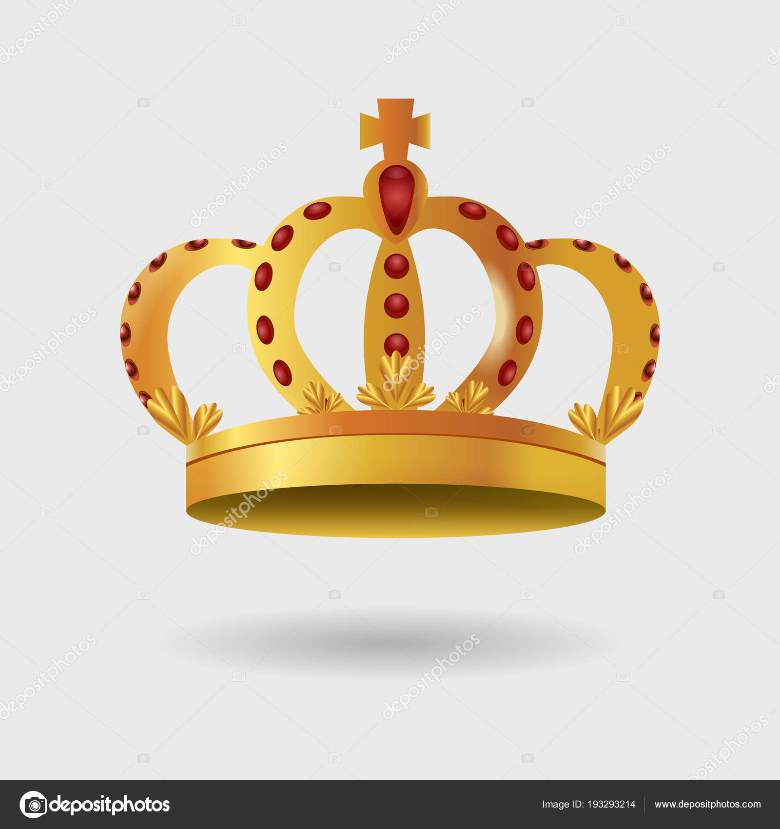 Royal Golden Crown With Gradient Mesh Stock Illustration By ©kololo15