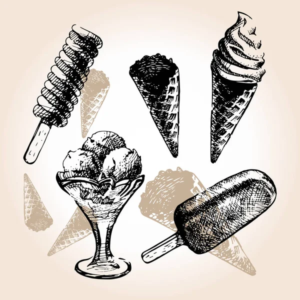 Ice cream draw Vector Art Stock Images | Depositphotos