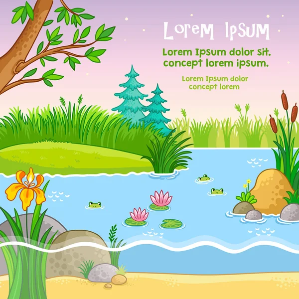 Swamp cartoon, Royalty-free Swamp cartoon Vector Images & Drawings ...
