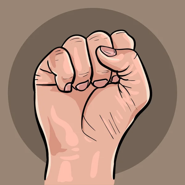 Fist as a symbol of good luck, strength and determination — Stock ...