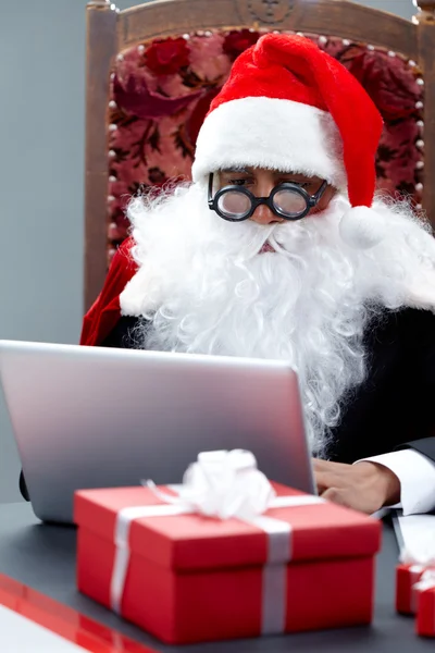 Santa with computer Stock Photos, Royalty Free Santa with computer ...