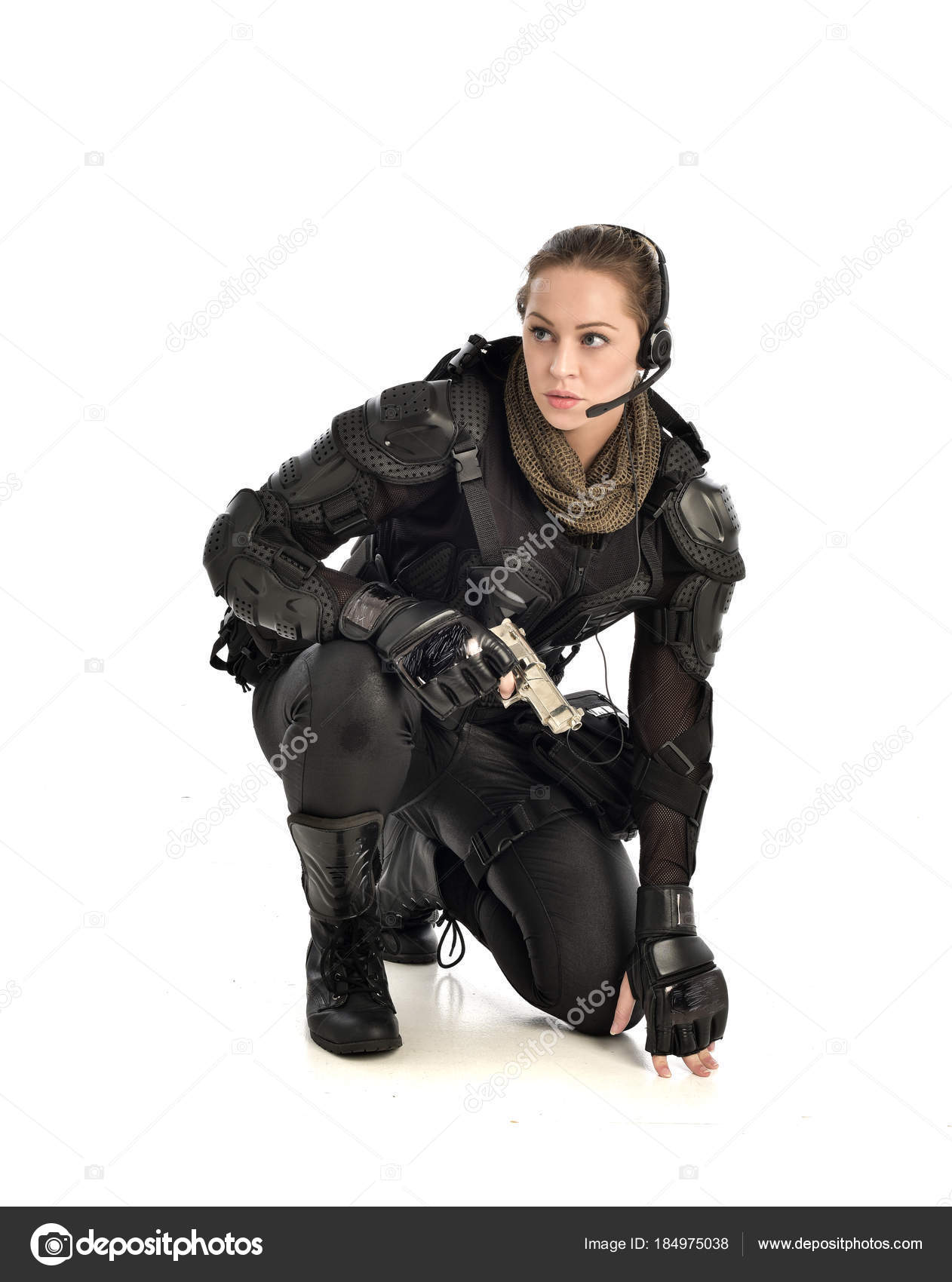 Crouching Action Pose