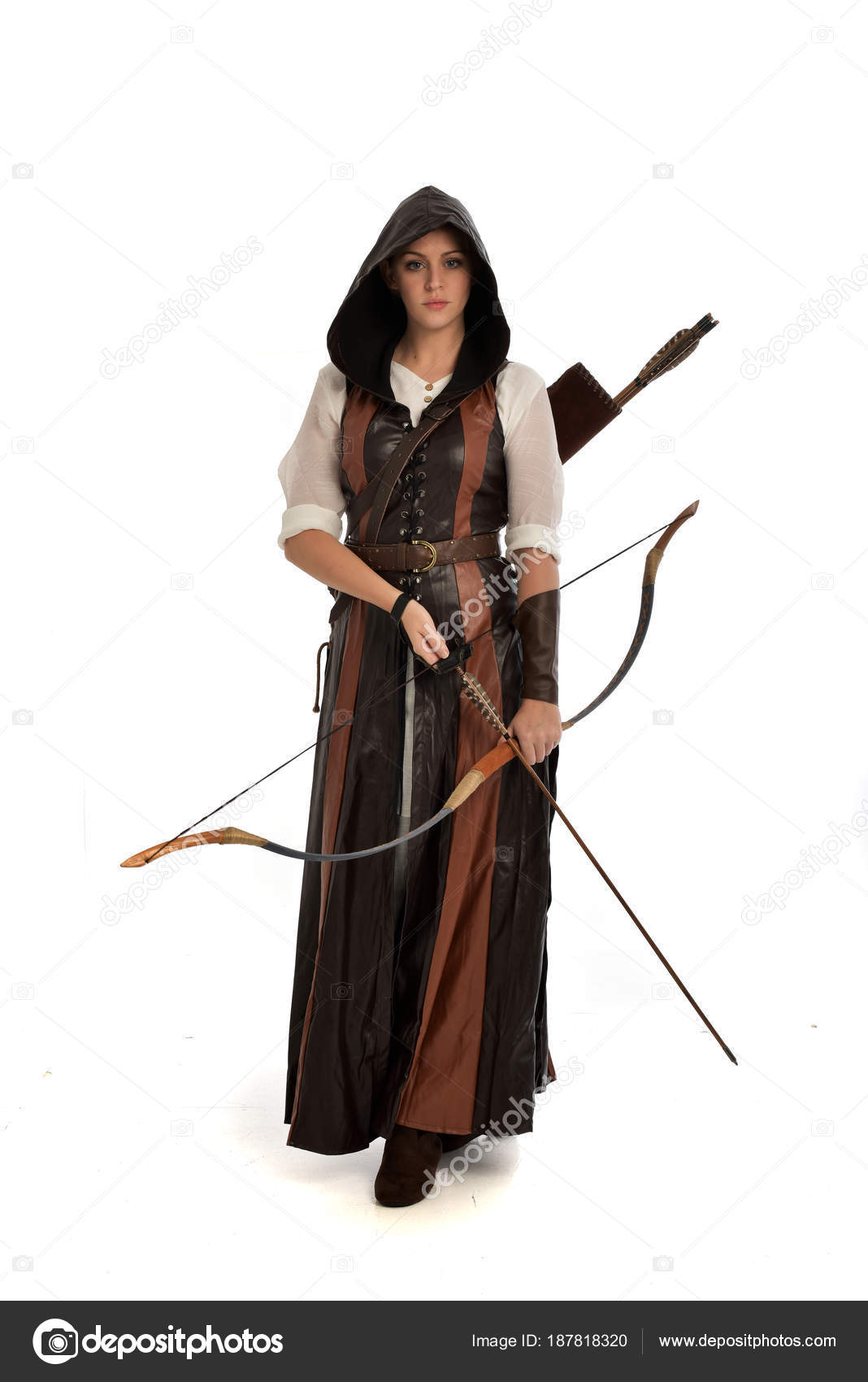 Medieval Archer Female Drawing
