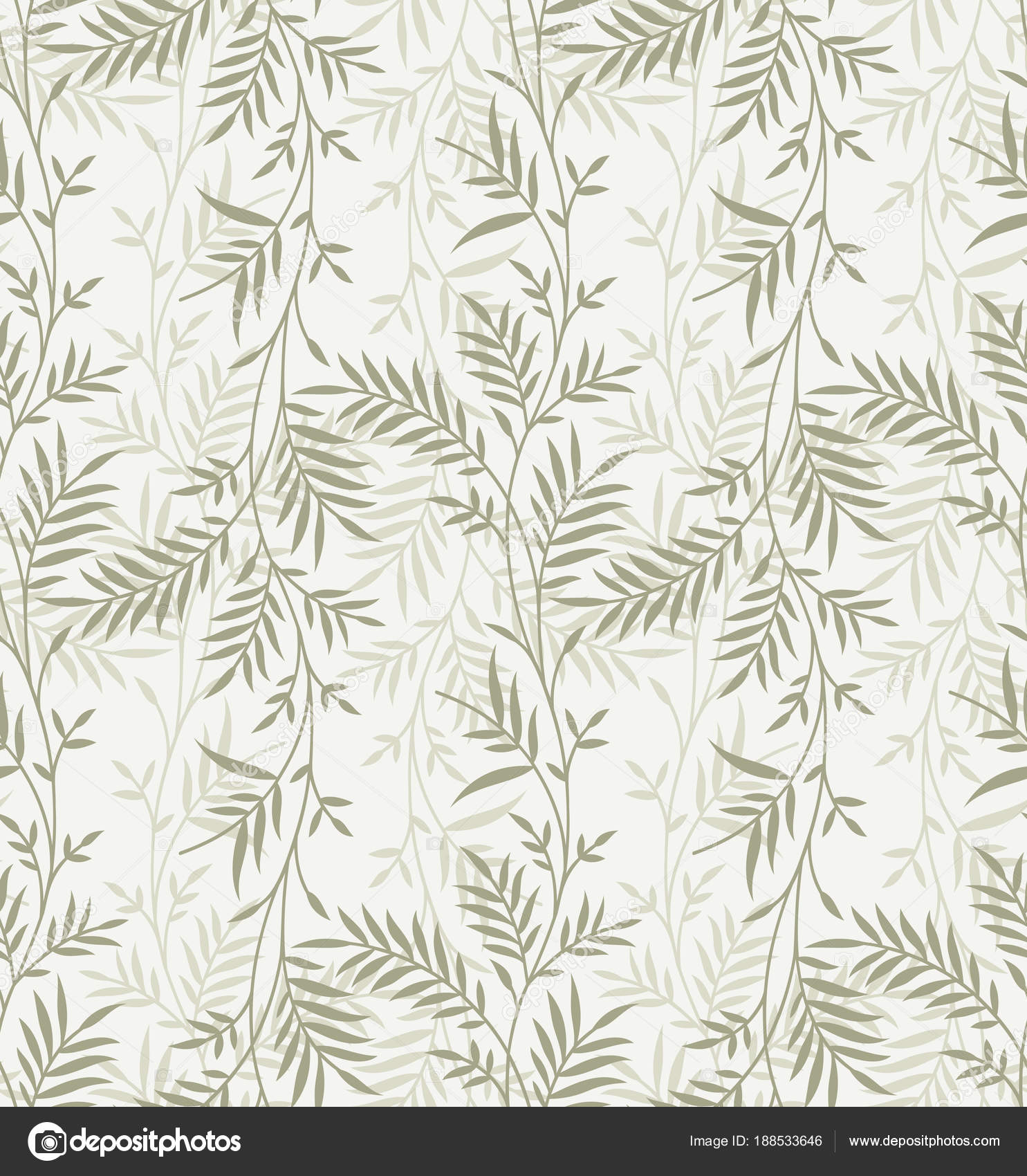 Seamless vector leaves pattern — Free Stock Vector © malkani #188533646