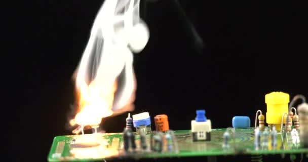 Electronic Circuit Shorted Resistor Pcb — Stock Video © barytek #376691496
