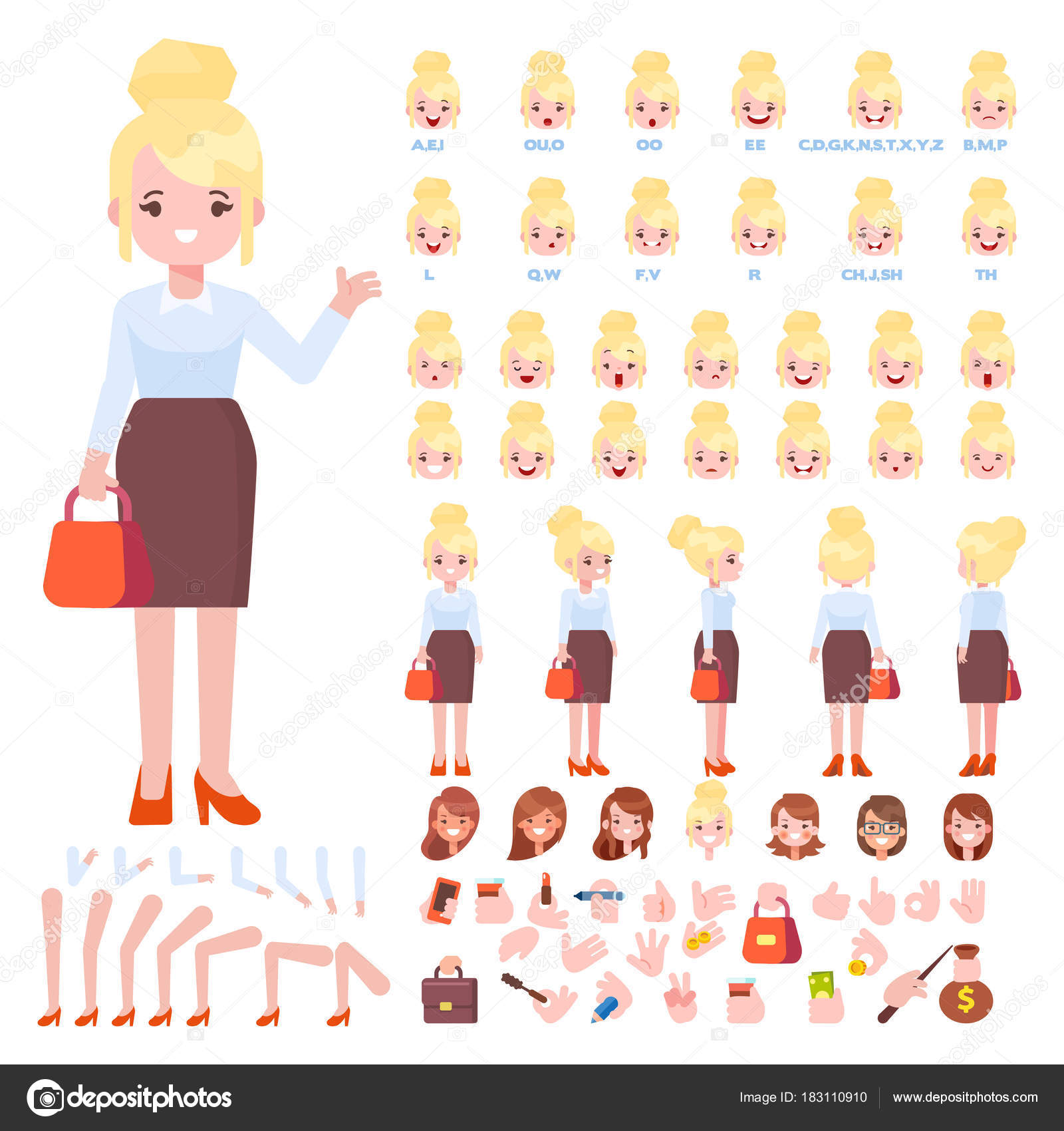 Hübsche Person Cartoon