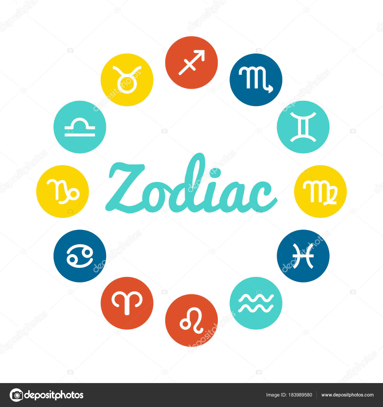 Zodiac Signs Cartoon Vector Illustration Stock Vector by ©Oksana_L ...