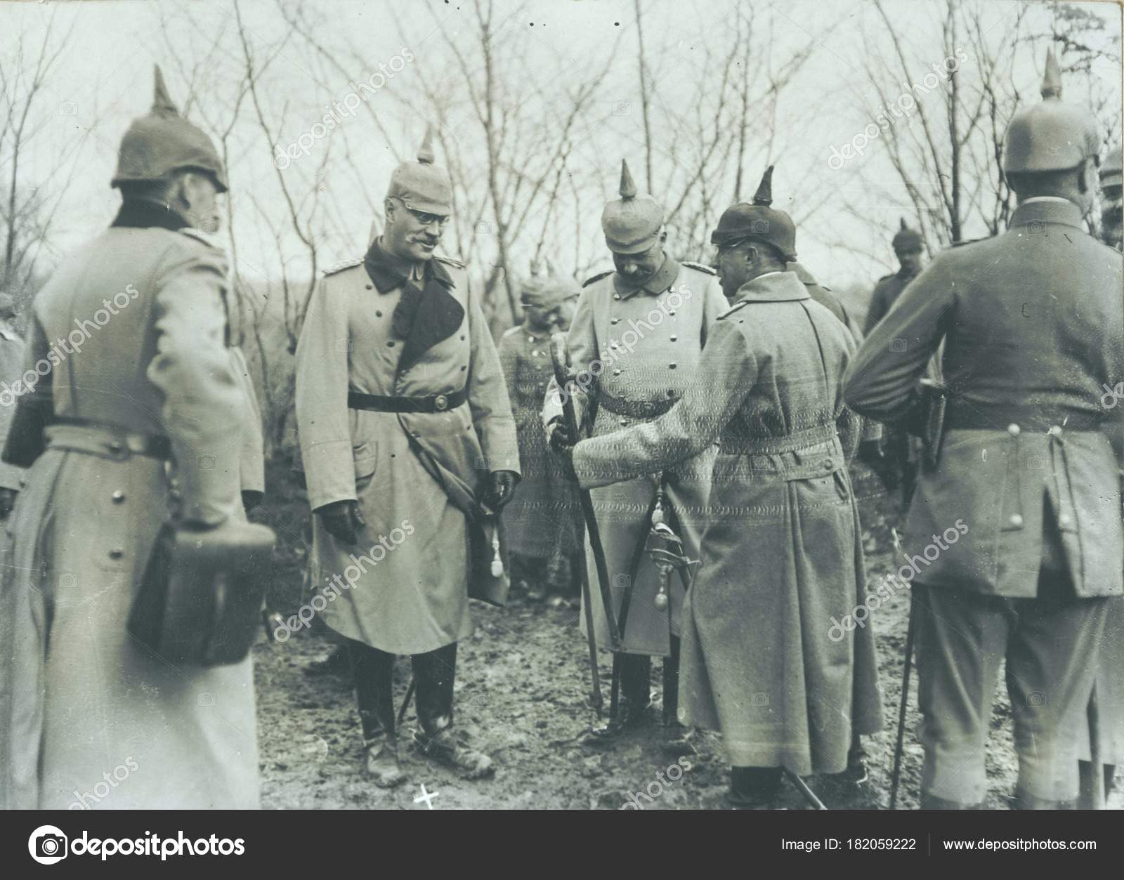 German High Ranking Officers Meeting Fields Early War — Stock Editorial ...