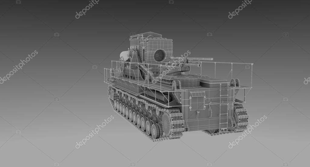 Vista posterior del asedio alemán Mortero 041 Karl también llamado Thor ...