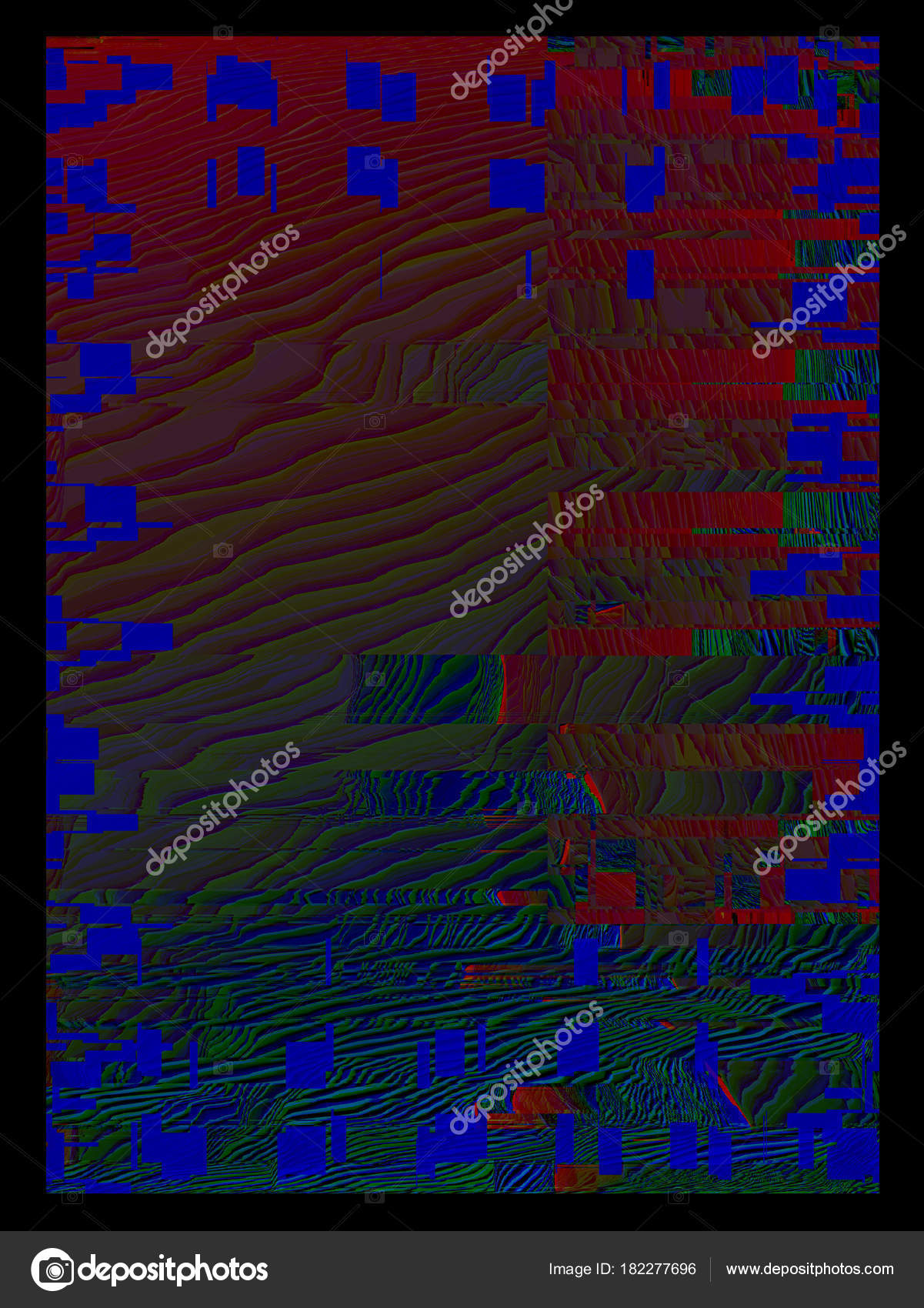 Rendering Abstract Background Fluorescent Colors Hard Glitch Distortion ...