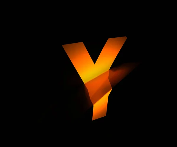 Rendering Alphabet Projected Refracted Surface Creative Geometric ...