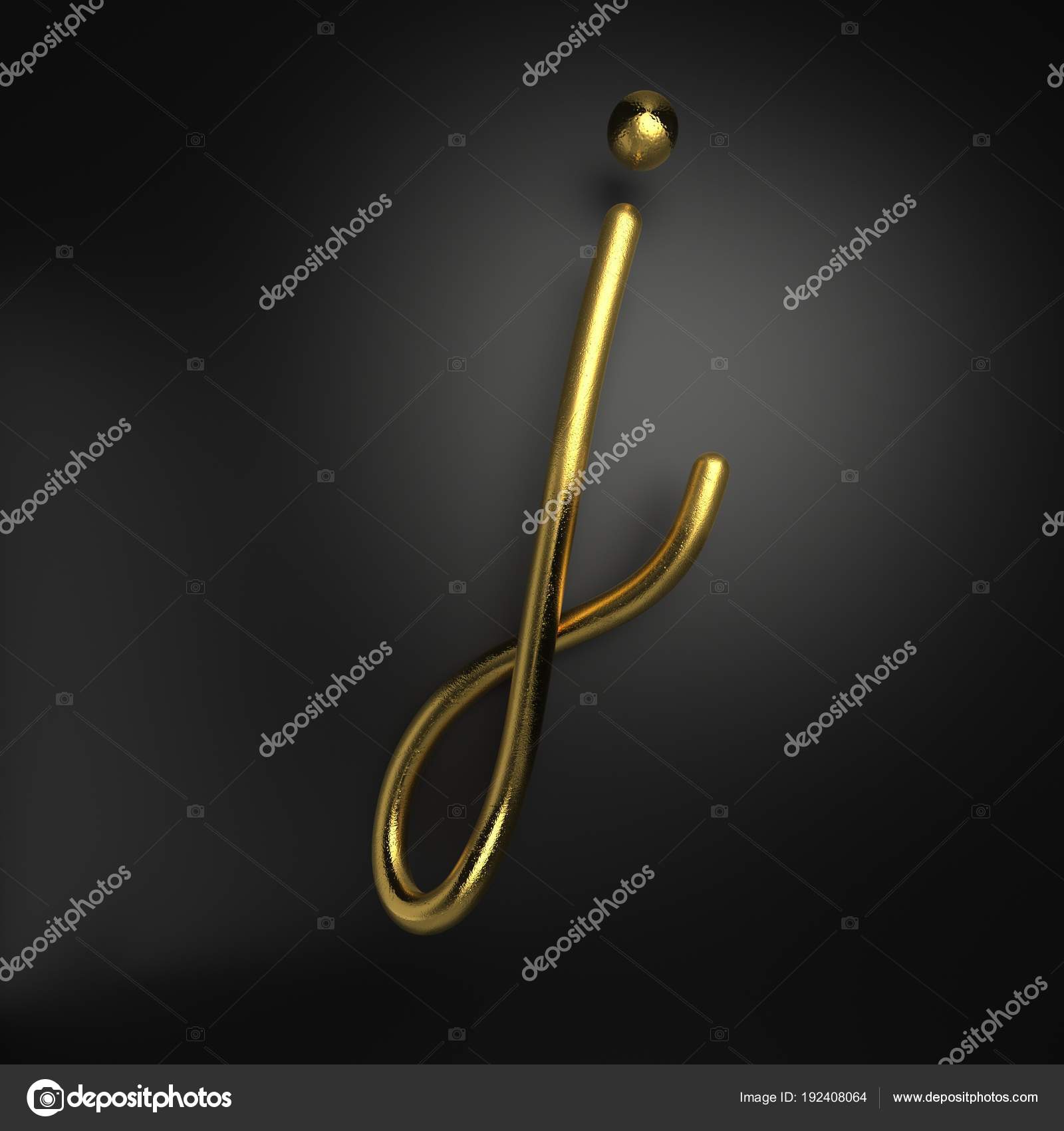 Handwritten Typography J