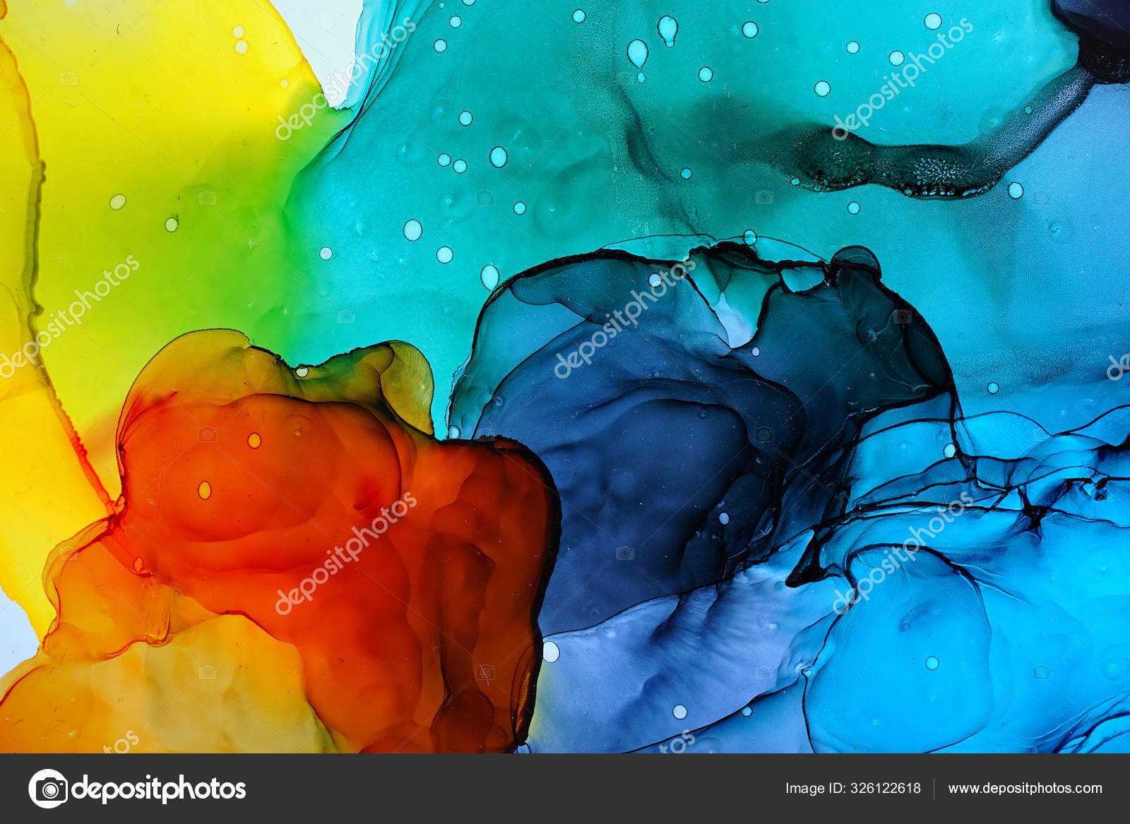 Alcohol ink abstract texture Stock Photo by ©jekatarinka 326122618