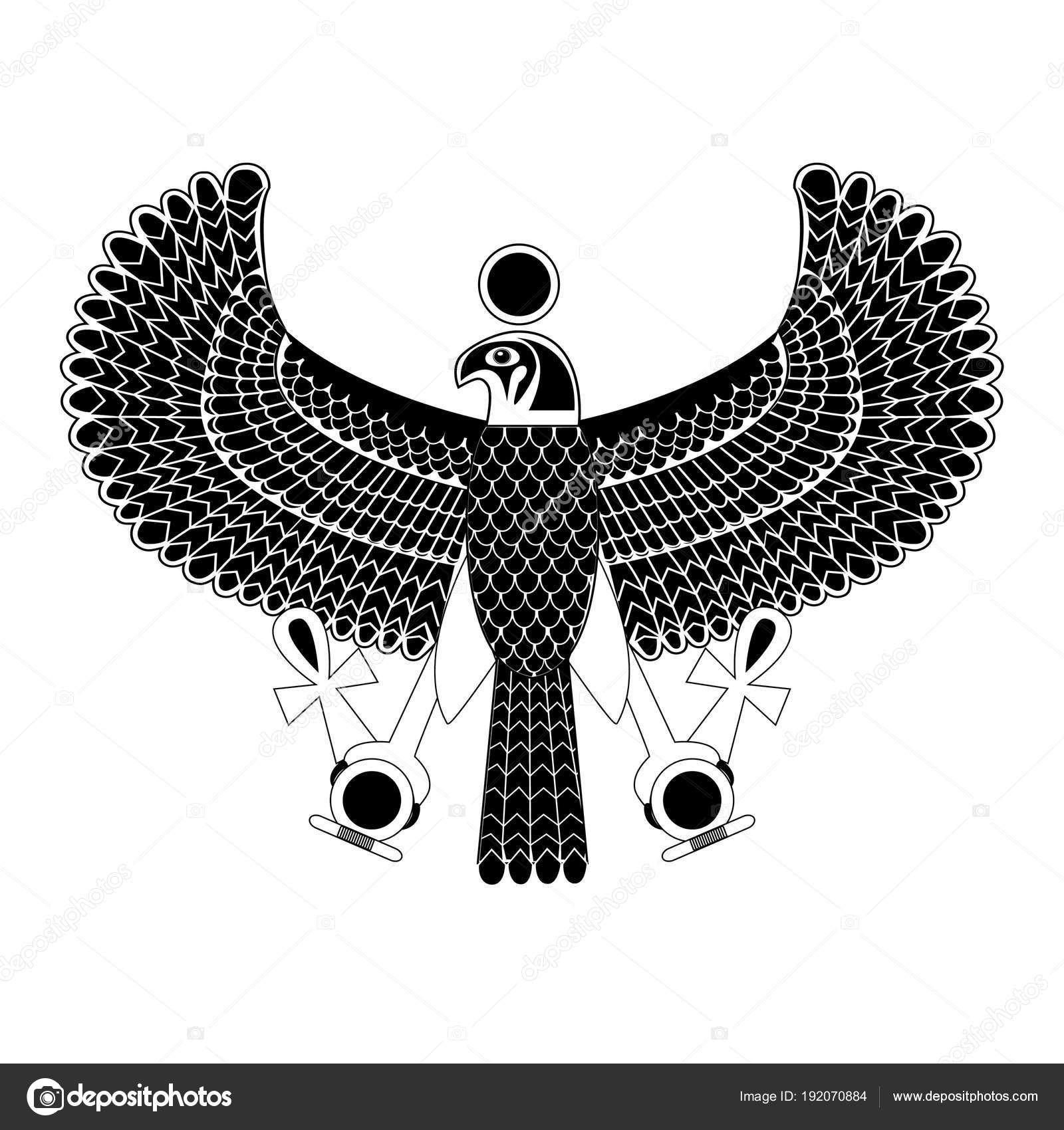 Horus Falcon Drawing