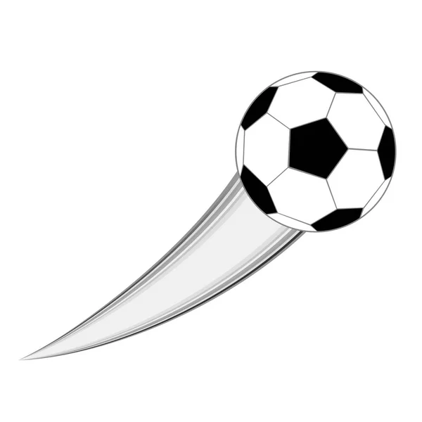 Soccer ball in motion isolated on white background Stock Vector by ...