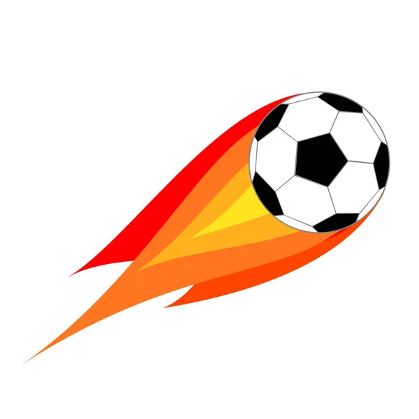 Soccer ball in motion isolated on white background Stock Vector by ...